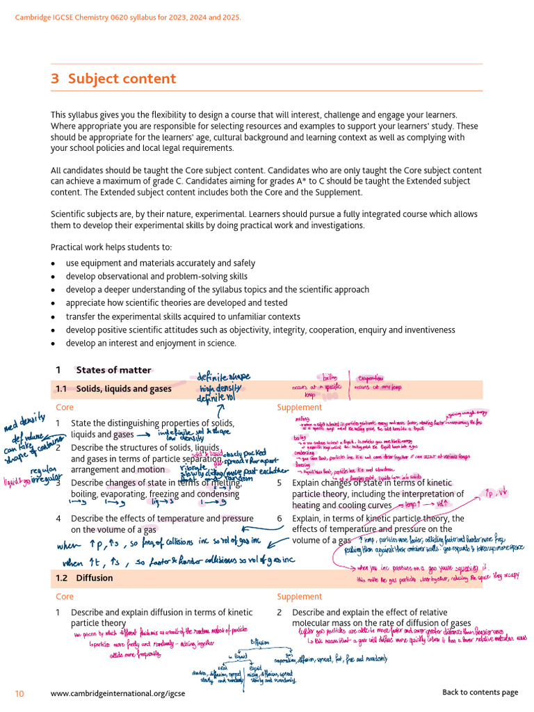 Ch1-Ch11 Syllabus + Notes - Compressed | PDF | Ionic Bonding | Mole (Unit)