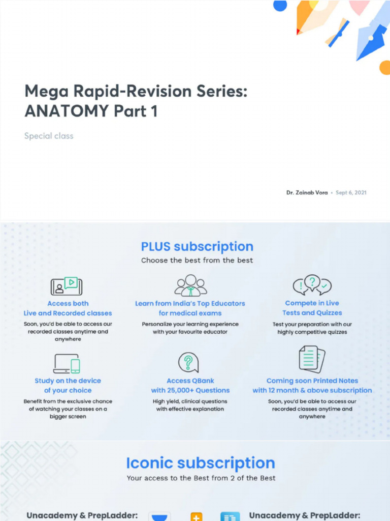 Mega RapidRevision Series ANATOMY Part 1 No Anno | PDF