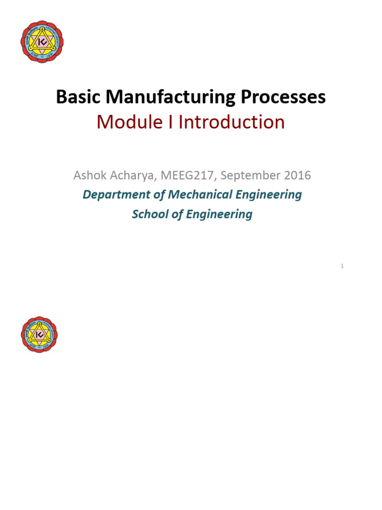 1 MEEG217-intro (Compatibility Mode) | PDF | Machining | Forging