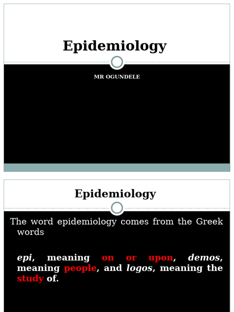 Epidemiology | PDF | Epidemiology | Relative Risk