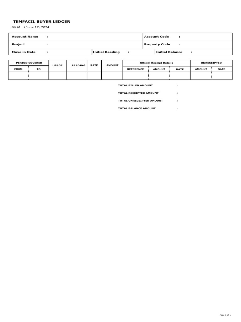 TemfacilLedger WATER (6172024) | PDF