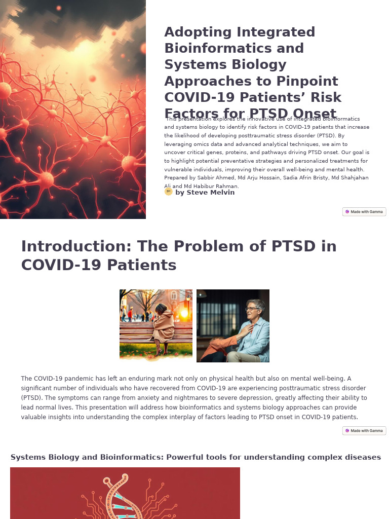 Adopting Integrated Bioinformatics and Systems Biology Approaches To ...