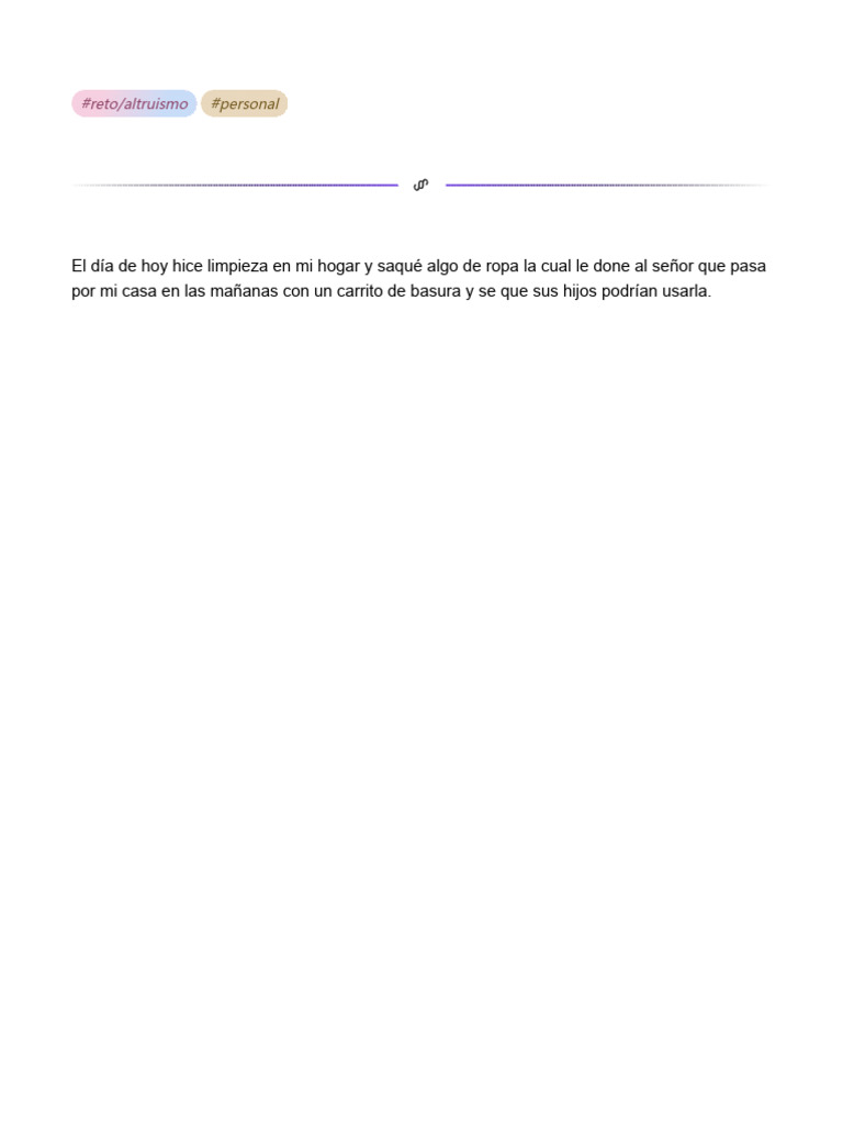 Actividad Altruista 16 | PDF