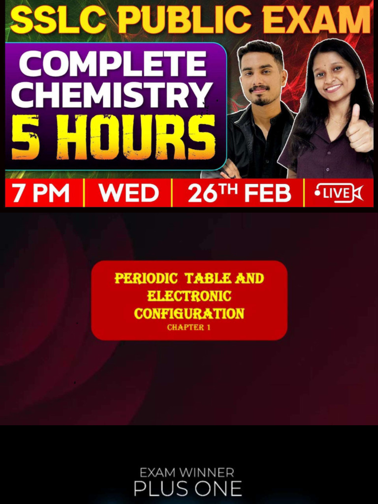 SSLC Chemistry - 6 Hours Live Notes | PDF
