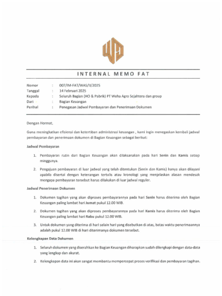 Internal Memo | PDF