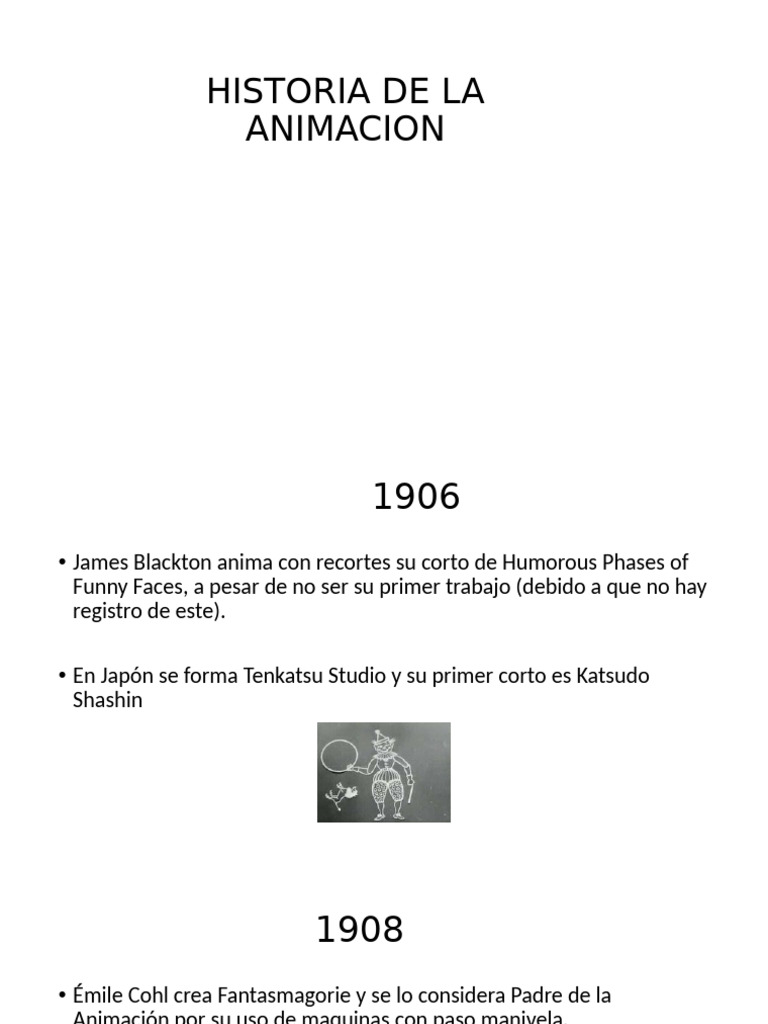 Evolución de la Animación: 1906-2023 | PDF | La compañía Walt Disney ...