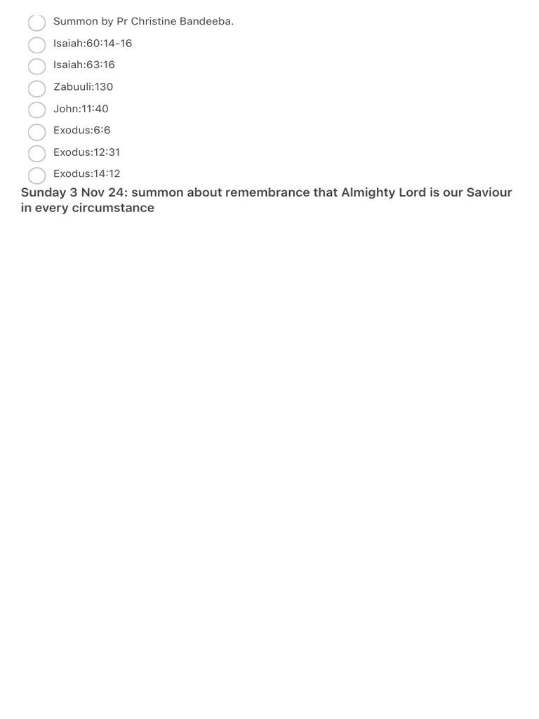 Summon by PR Christine Bandeeba | PDF