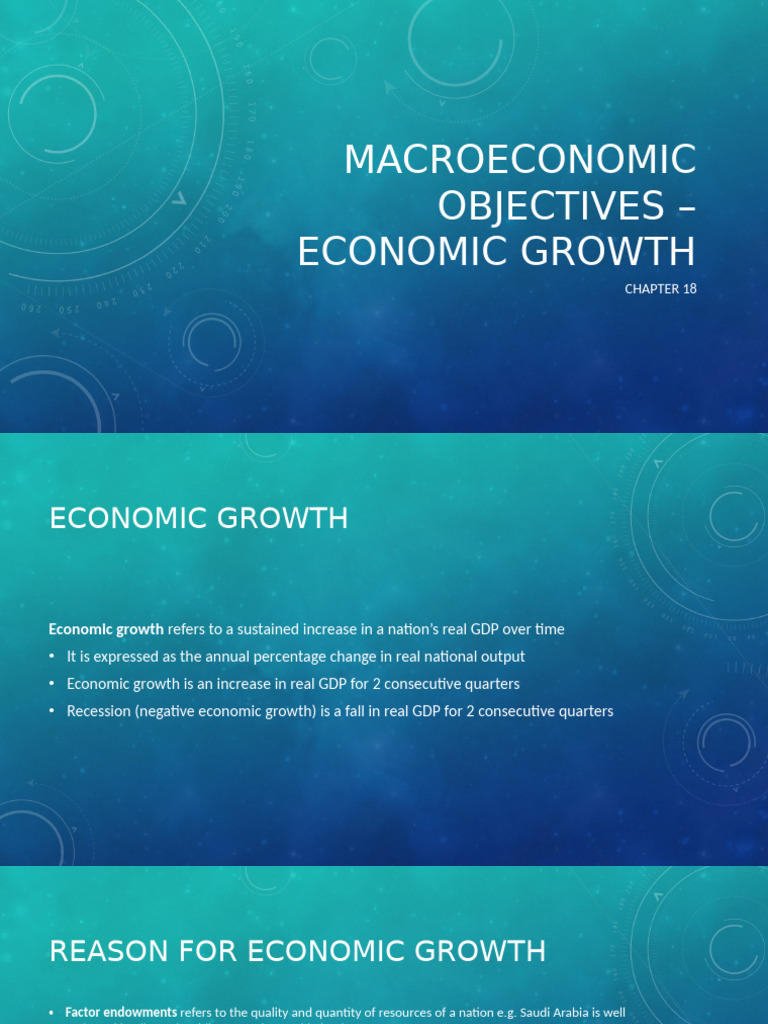 Economic Growth: Objectives and Impacts | PDF | Economic Growth | Gross ...