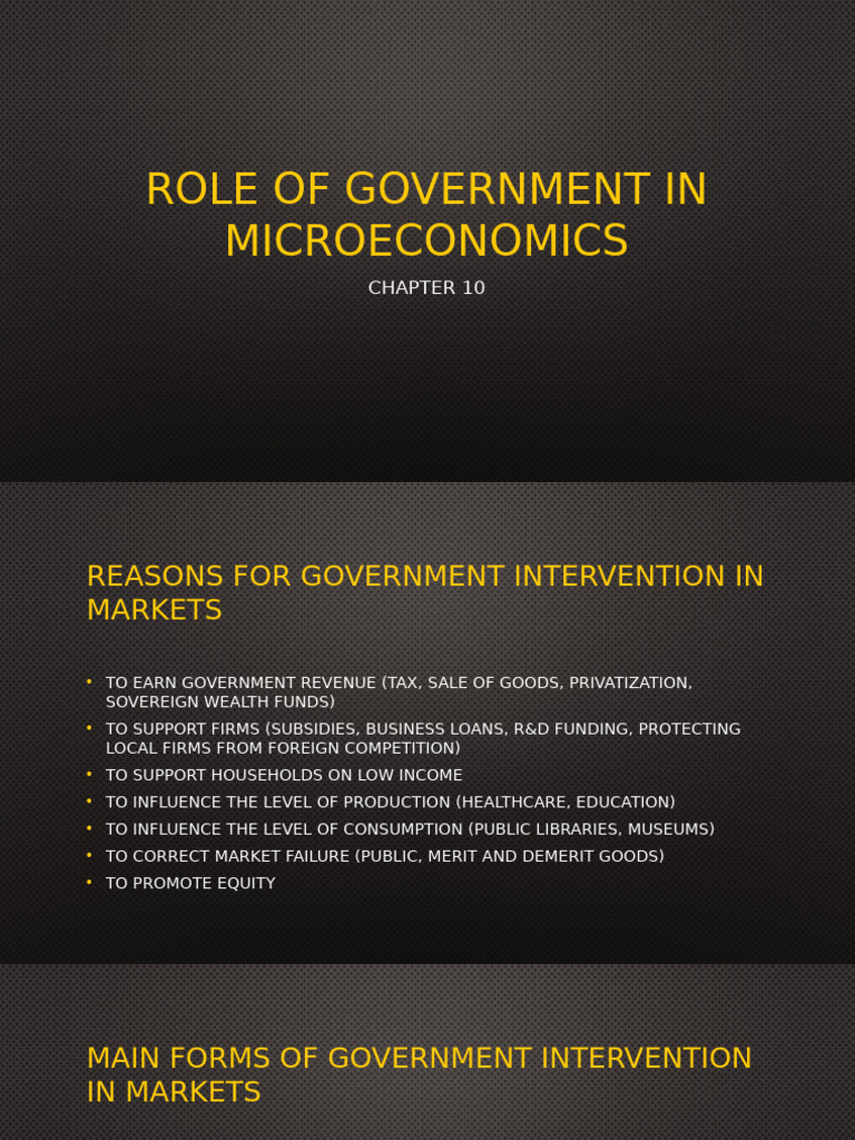 Government Intervention in Microeconomics | PDF | Cost Of Living | Taxes