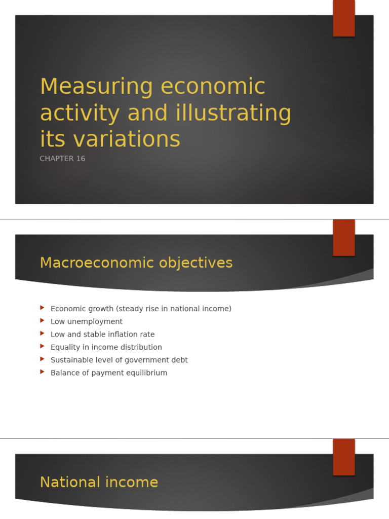 Measuring economic activity and illustrating its variations | PDF ...
