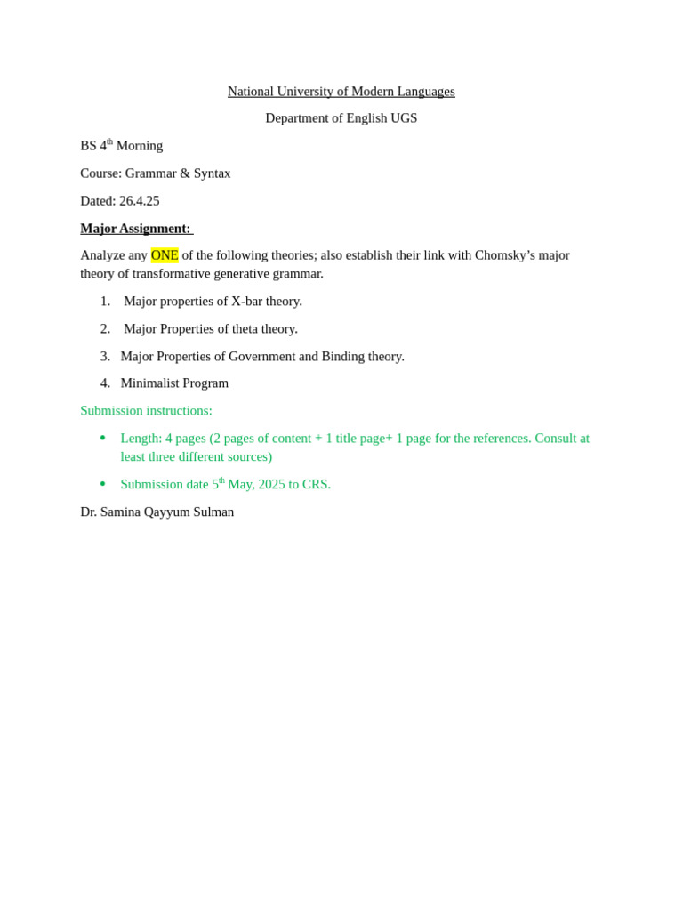 Major Assignment 26.4.25 | PDF