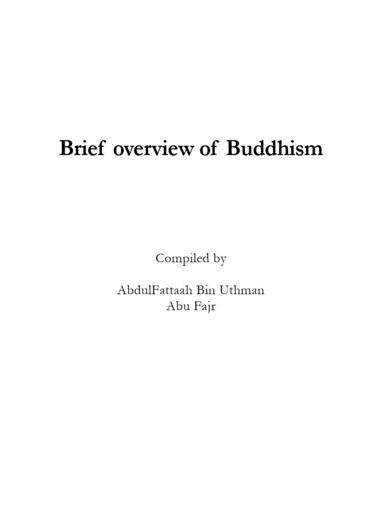 03 - Brief Overview of Buddhism - Modern Day Religions, A Brief ...