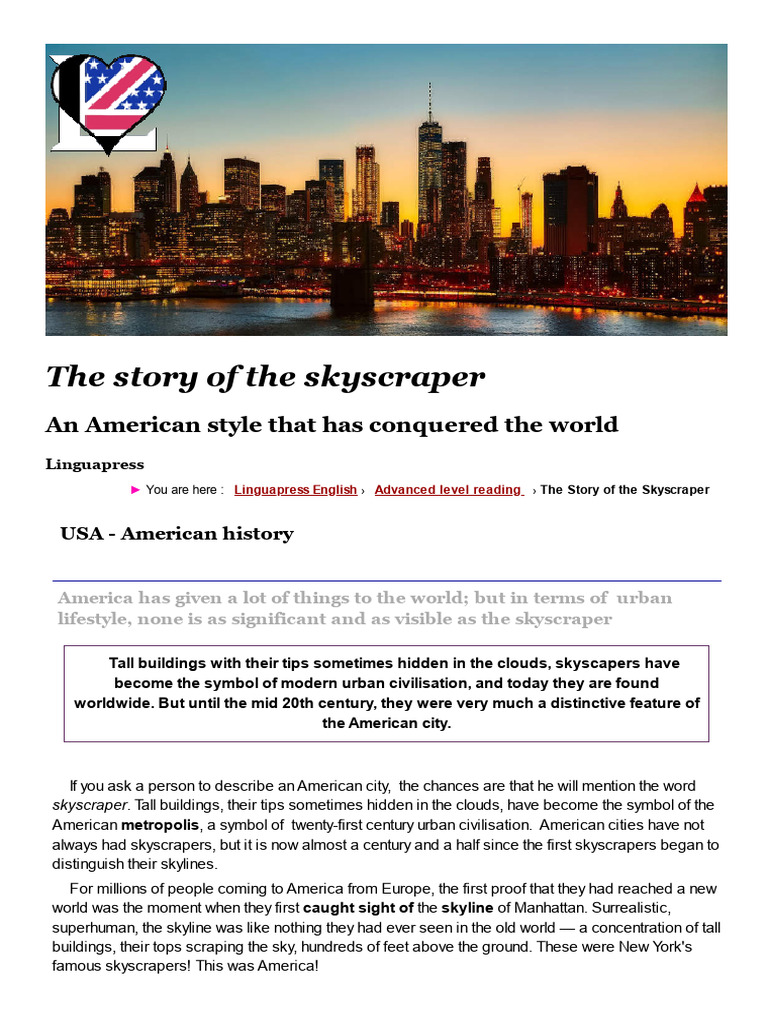 The Evolution of Skyscrapers | PDF | Copyright