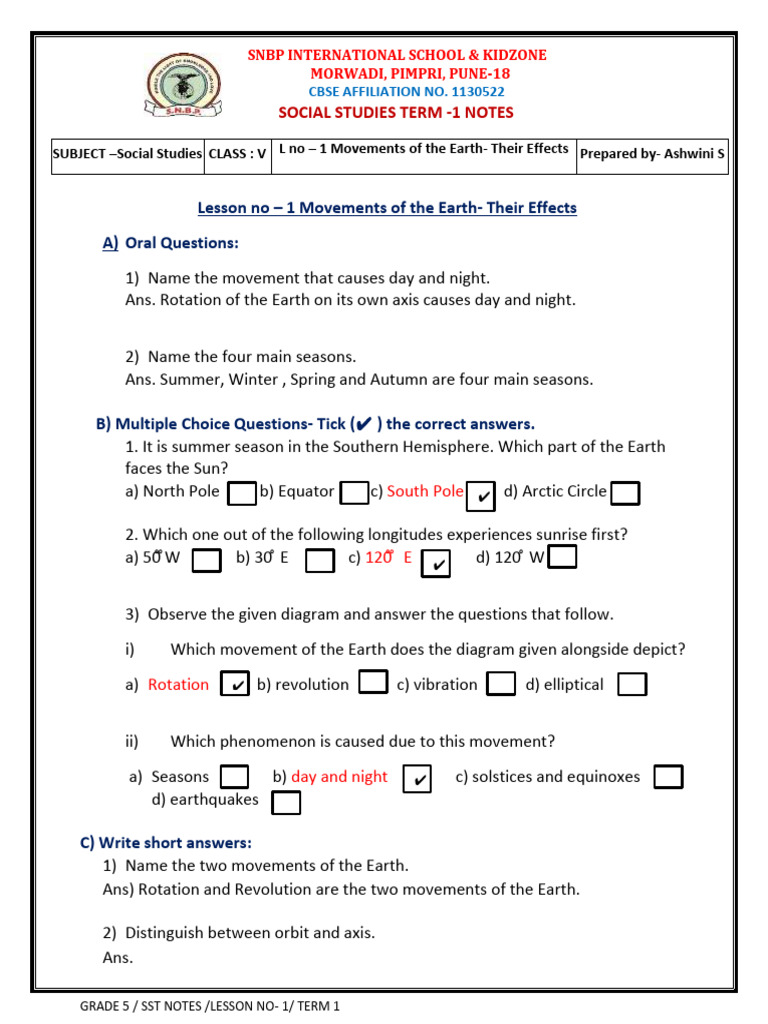 Effects of Earth's Movements | PDF | Rotation | Earth