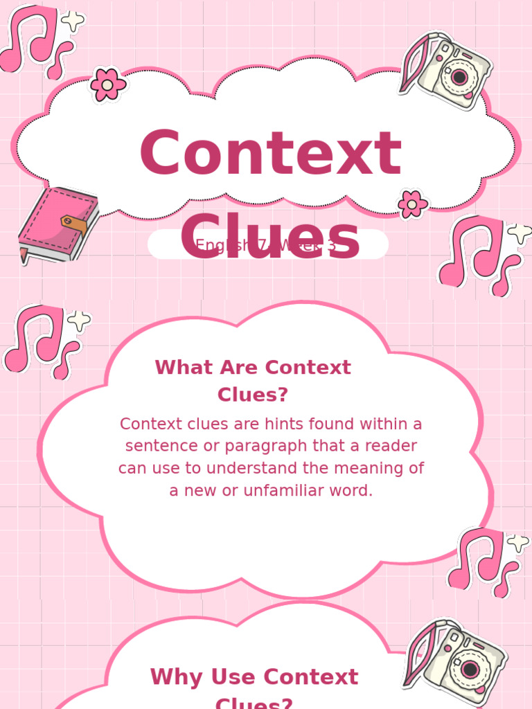 Pink White Cute Sticker Presentation | PDF