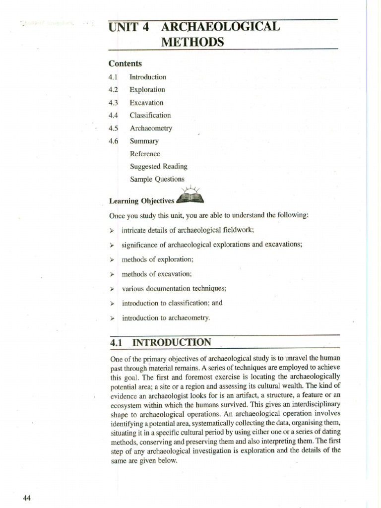 Archaeology Methodology 2 - 250512 - 120727 | PDF