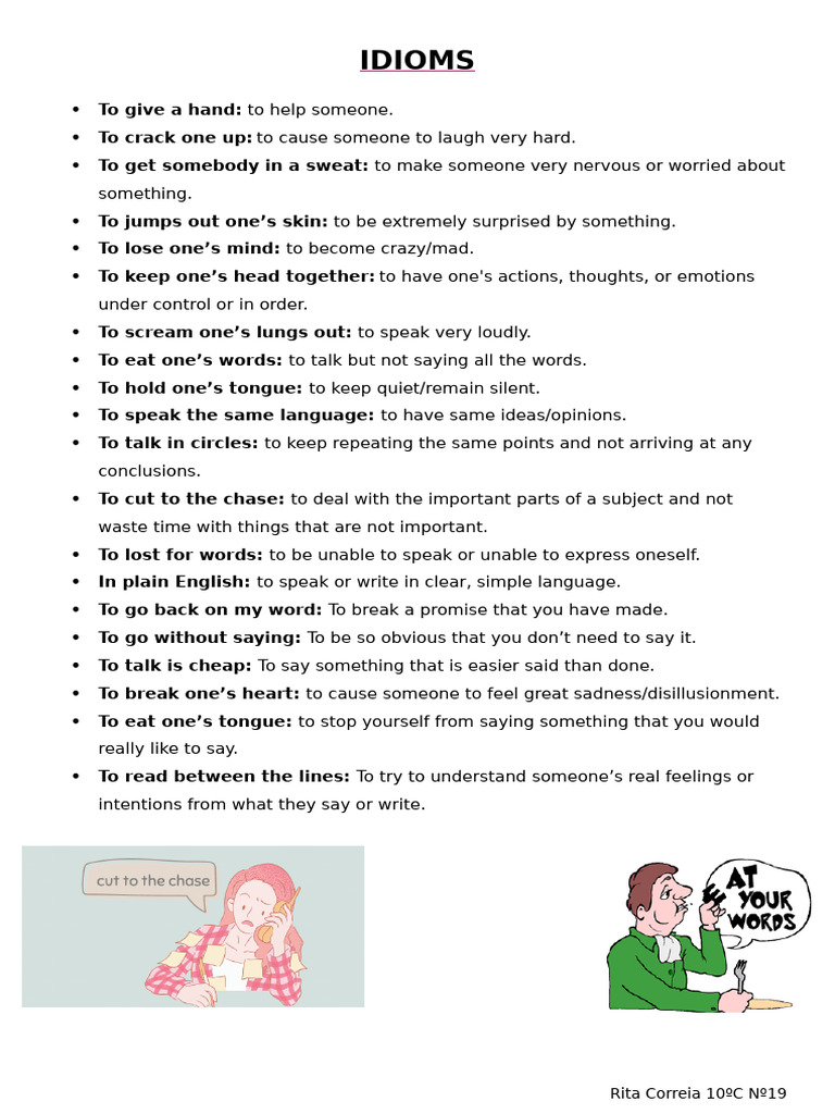 List of Idioms | PDF