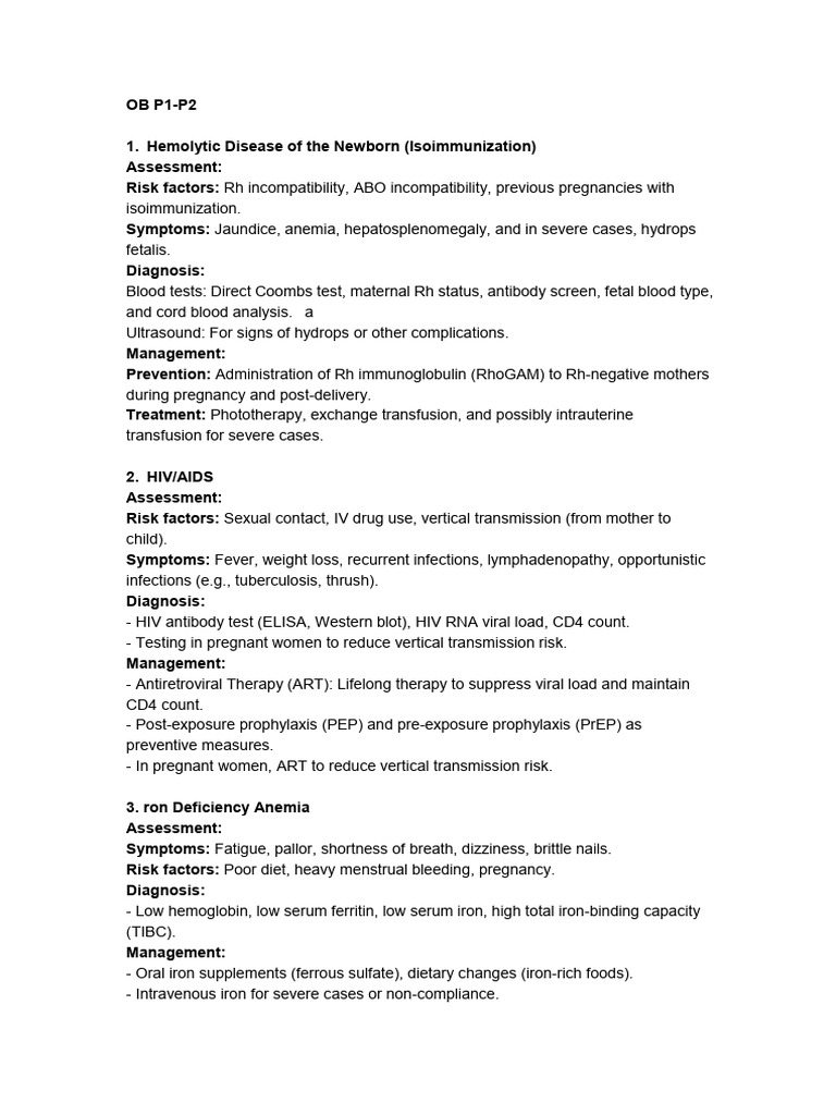 P1 P3 OB Lec For Oral Revalida | PDF | Childbirth | Miscarriage