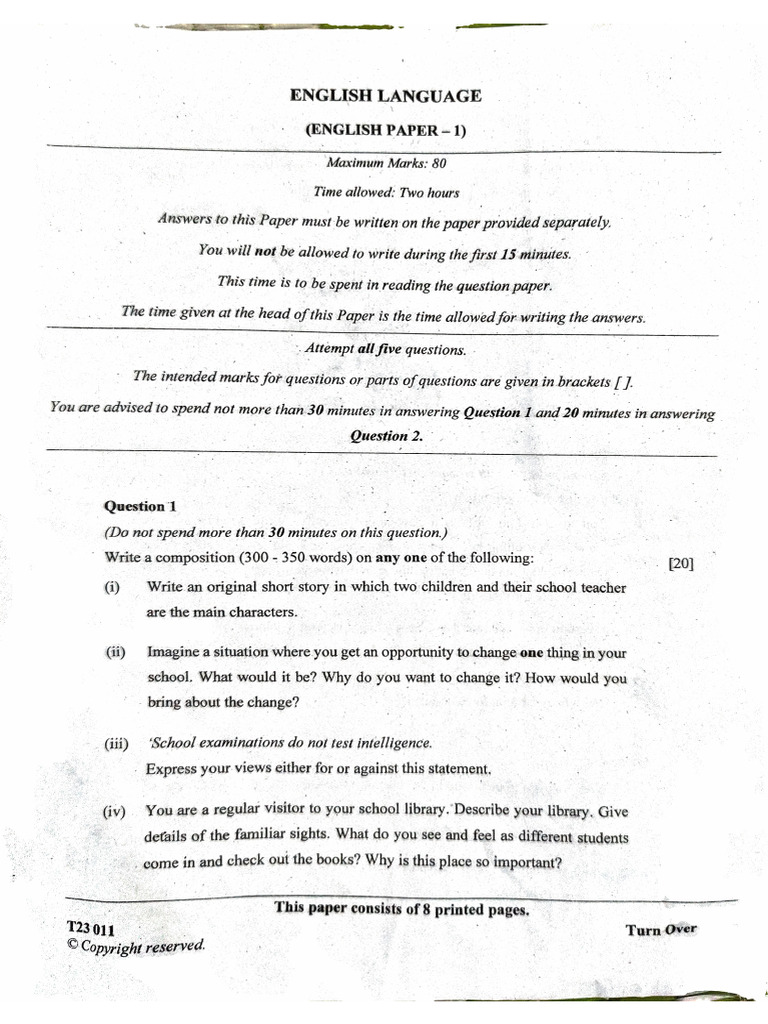 English Language X | PDF