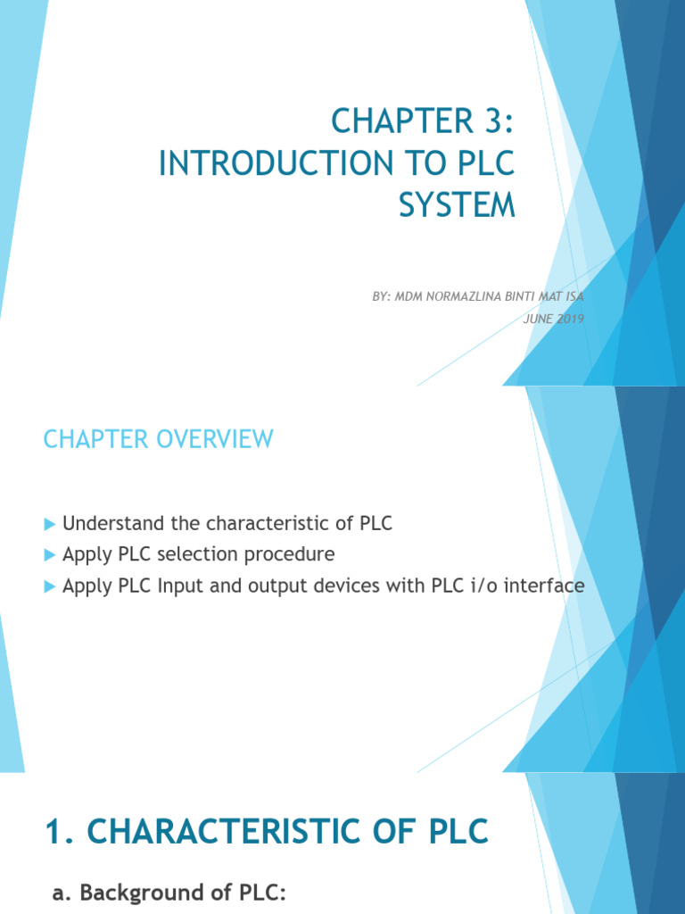 Chapter 3 | PDF | Programmable Logic Controller | Input/Output