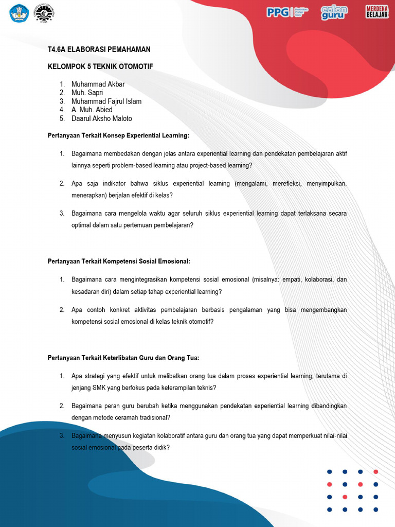 T4.6a Elaborasi Pemahaman | PDF