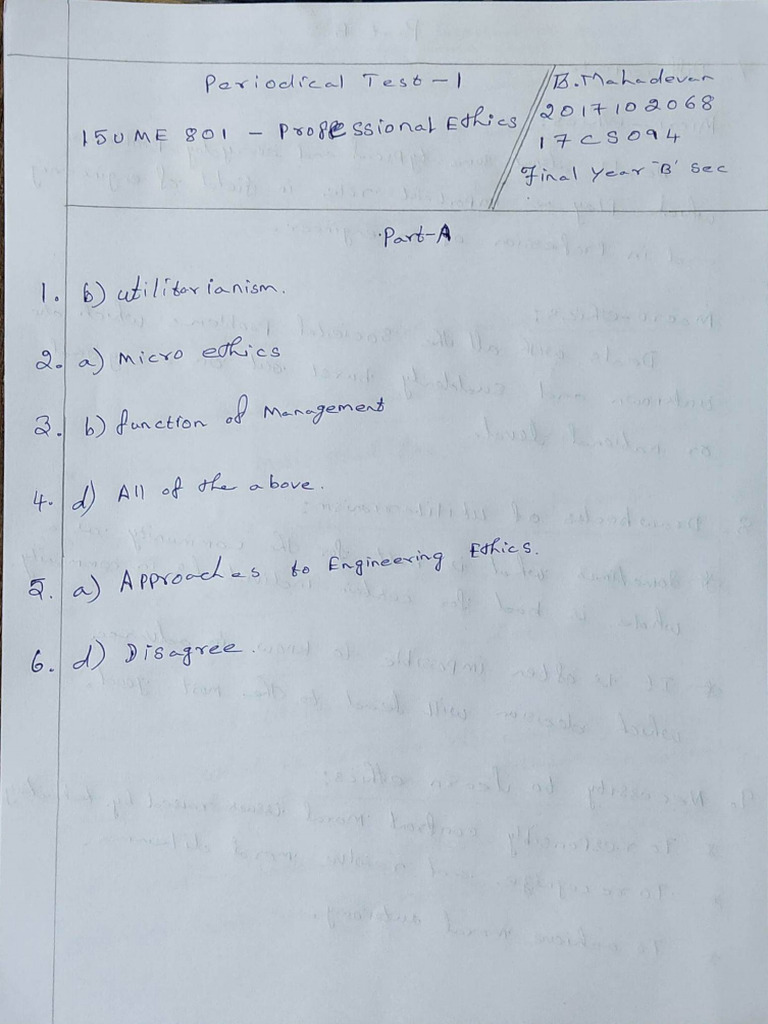 Mahadevan 15UME801 | PDF