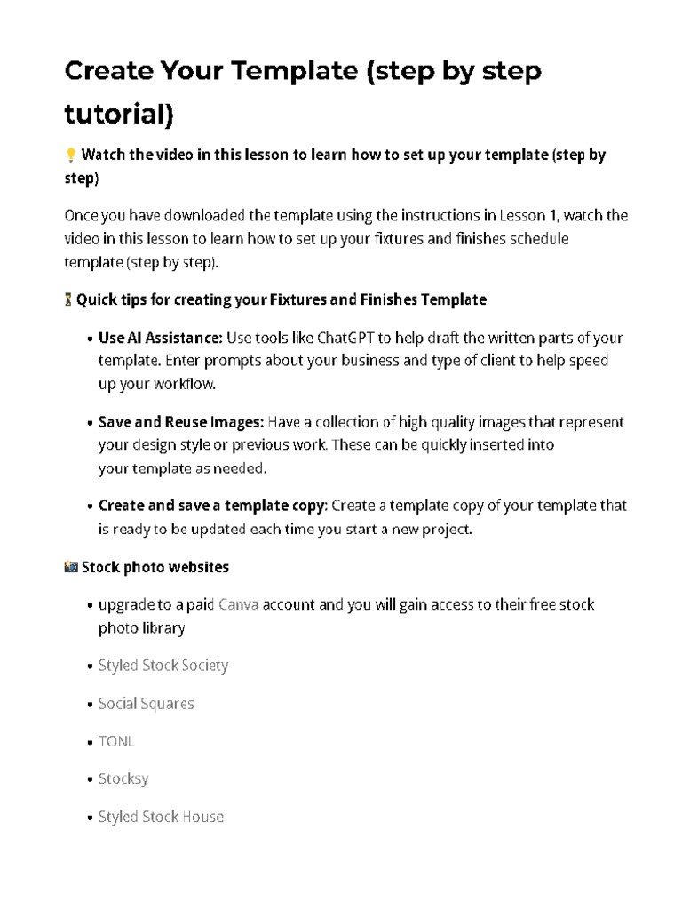 02-Create Your Template 40 Step by Step Tutorial 41 40 2 41 | PDF