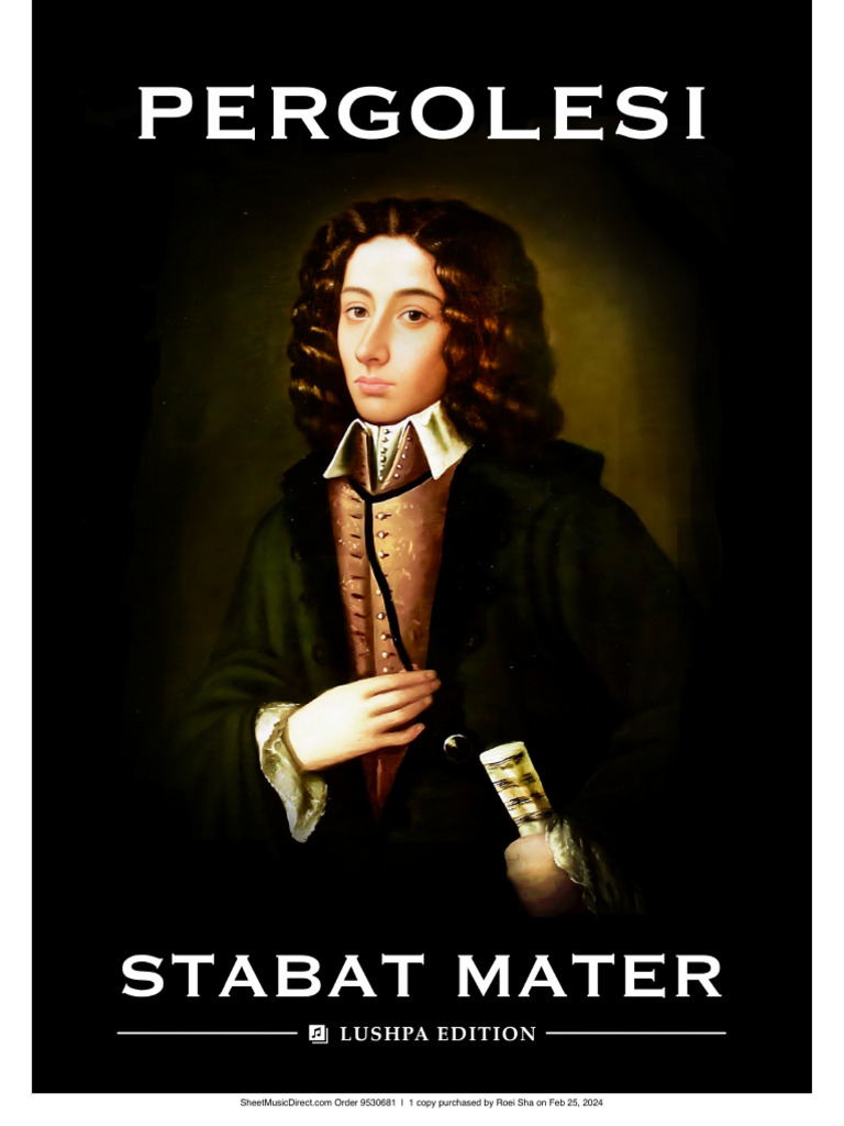 Pergolesi - Stabat Mater Transposed To Baroque Pitch | PDF