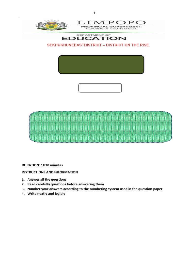 Grade 6 Geography Mid-Term Test 2025 | PDF | Money | Barter