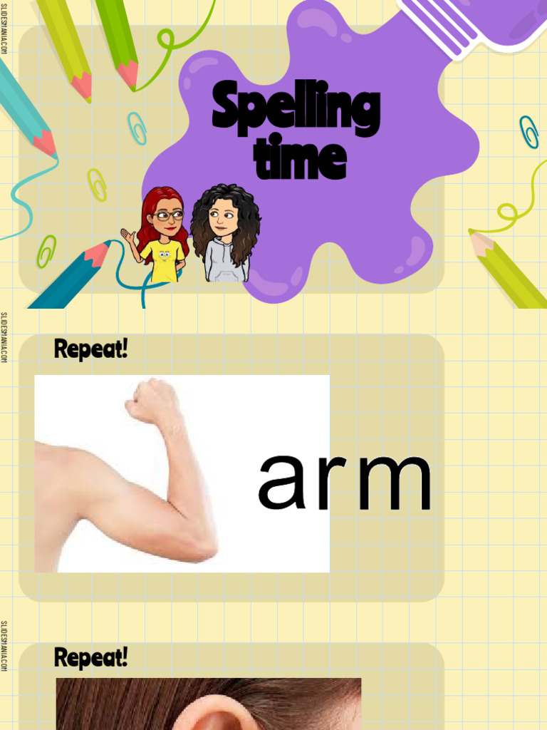 Spelling Words First Grade | PDF
