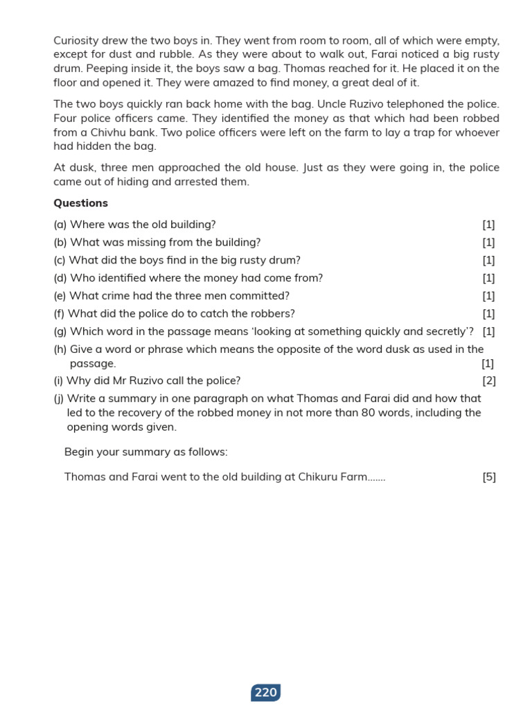 Discovery of Stolen Money | PDF