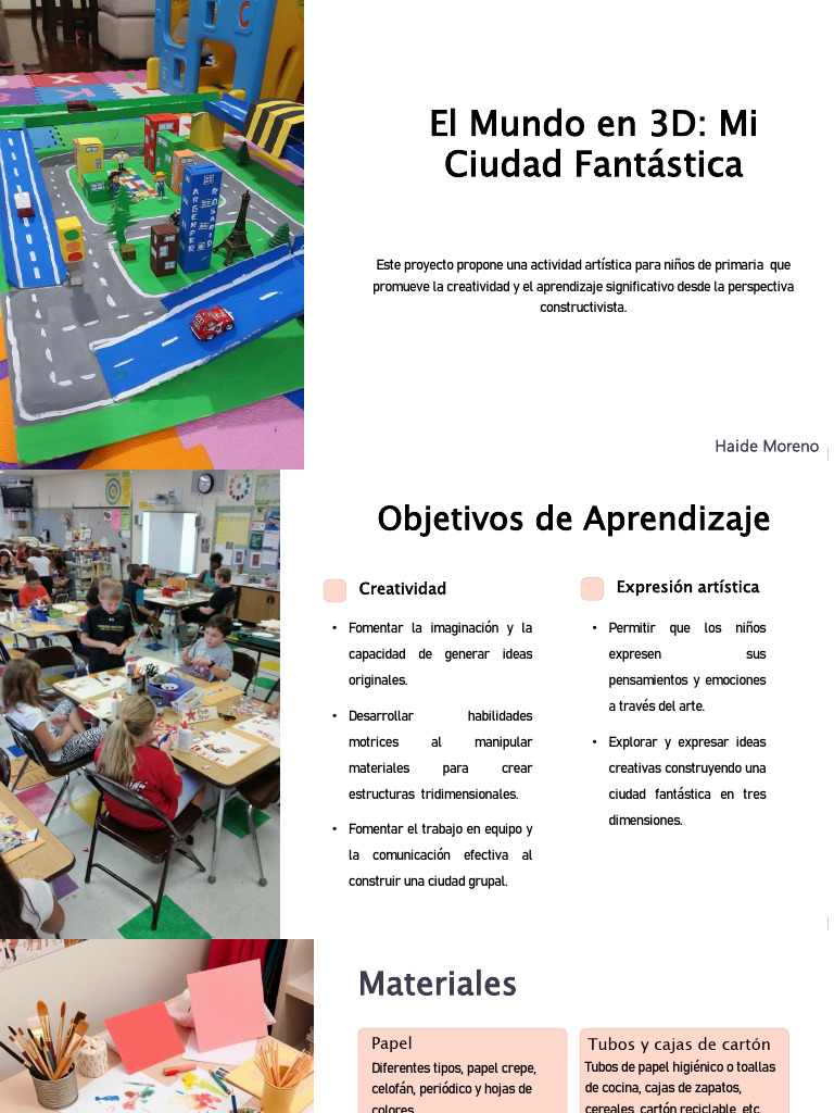 Mi Ciudad Magica 3D Actividad | PDF | Papel | Creatividad