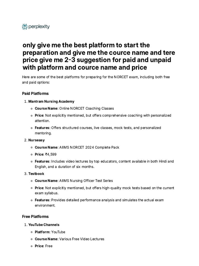 Free or Paid | PDF