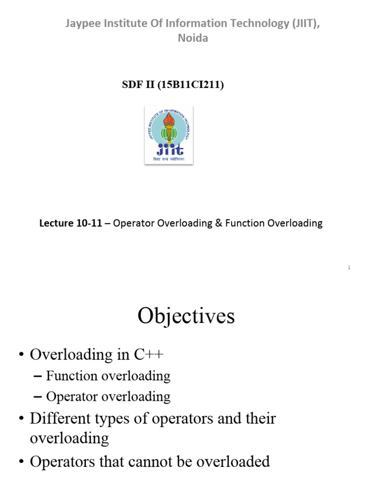 SDF Operator Overloading | PDF | C++ | Parameter (Computer Programming)