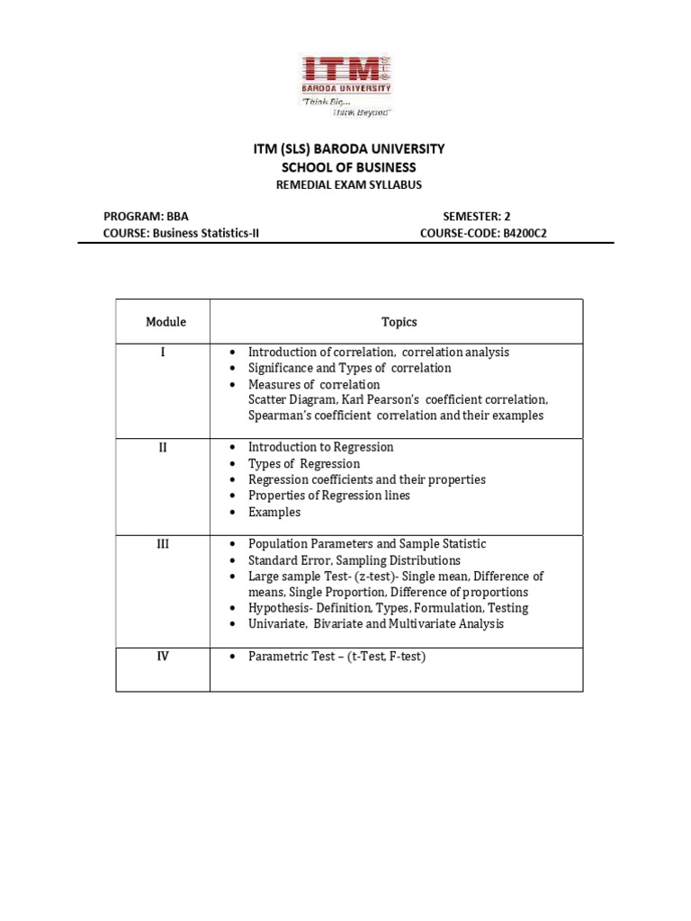 BS2_REM_SYLLABUS | PDF