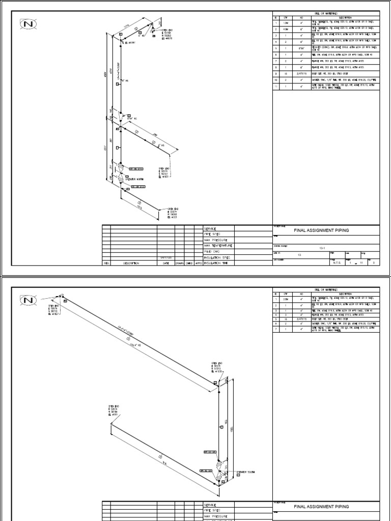 Final Piping Assignment Overview | PDF