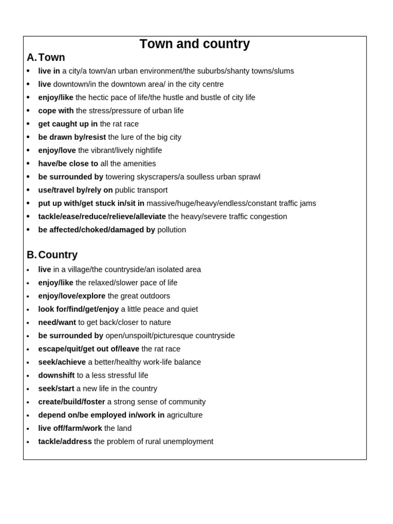 Urban vs. Rural Living Insights | PDF