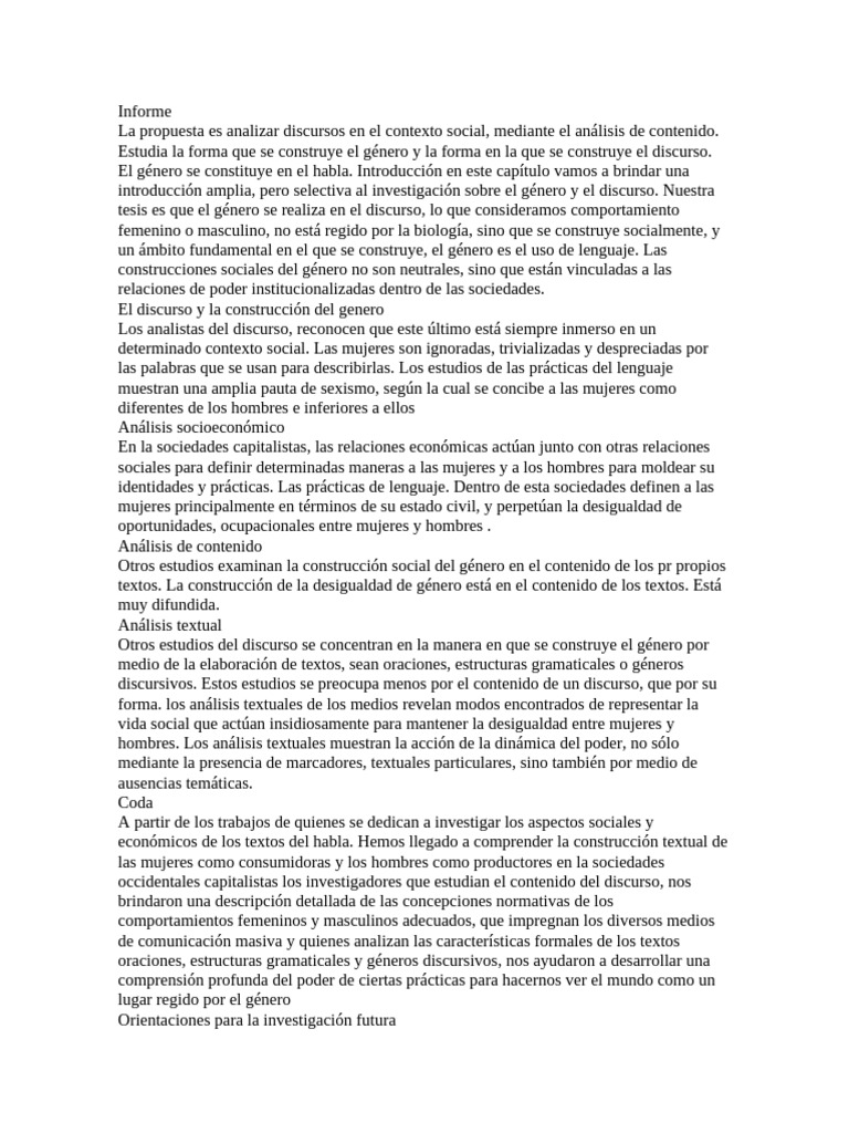 Informe - WEST, Candace, Michelle M. LAZAR y Cheris KRAMARAE | PDF ...