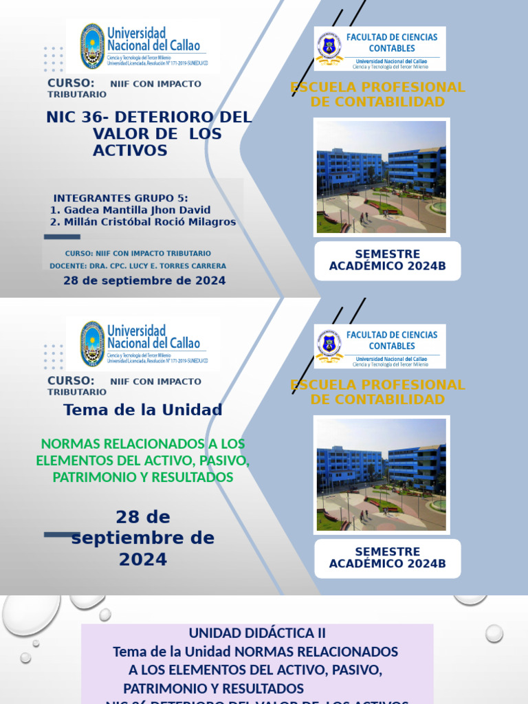 Exposicion Nic 36 | PDF | normas internacionales de INFORMACION ...