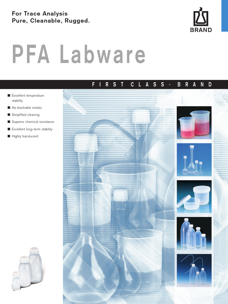 PFA Labware for Trace Analysis | PDF | Acid | Screw