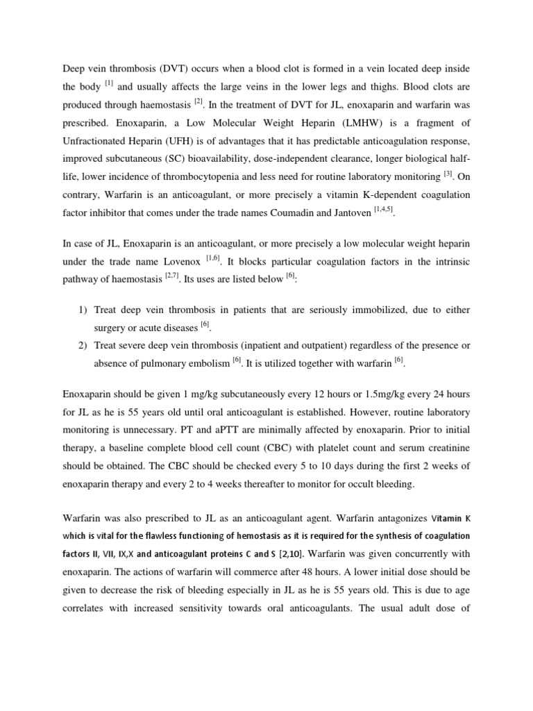 Deep Vein Thrombosis | PDF | Thrombosis | Coagulation