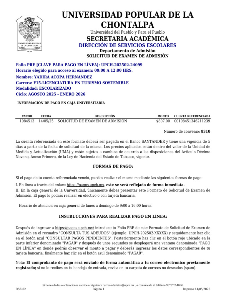 Proceso de Admisión UPCH 2025 | PDF