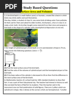Grade 9 - Surface Area and Volume - Worksheet - 25 | PDF