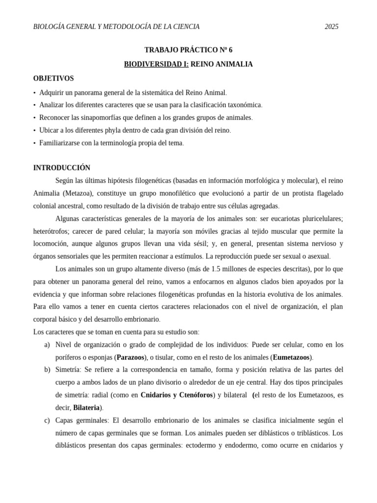 Clasificación y Características del Reino Animalia | PDF | Hongo | Biología
