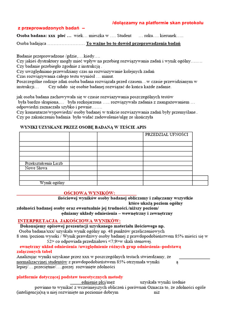 Raport Badania | PDF