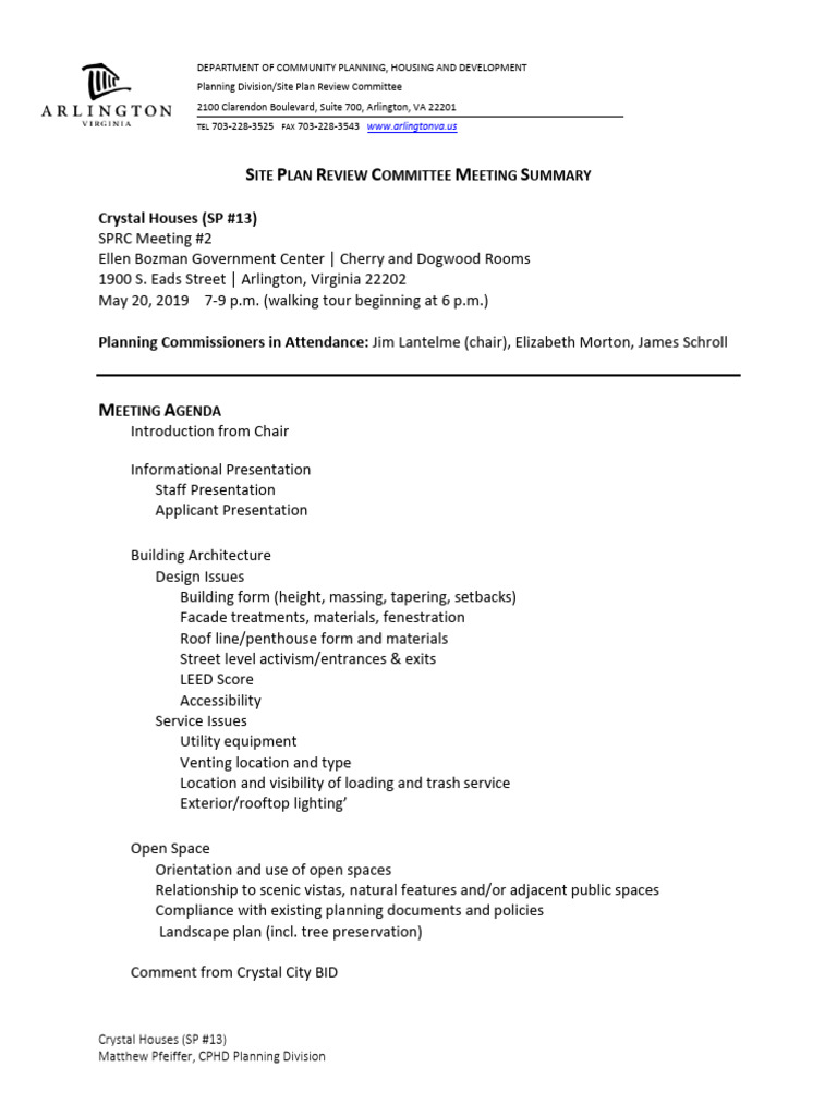 SPRC 2 Meeting Summary Crystal Houses | PDF | Environmental Design