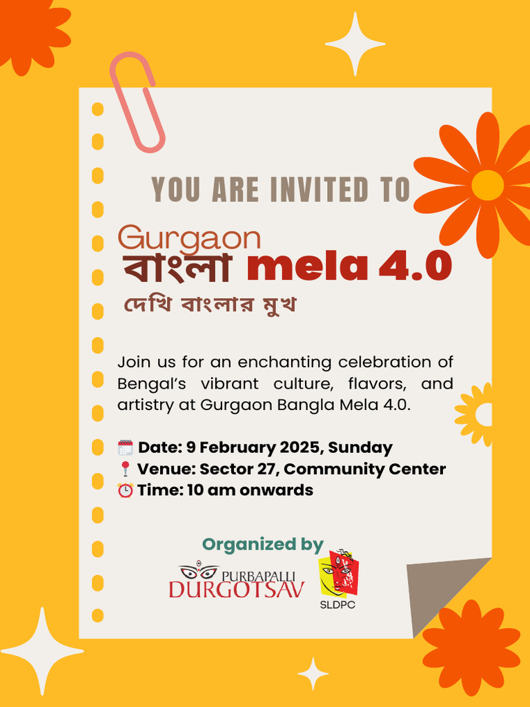 Celebrate Bengal at Gurgaon Mela 4.0 | PDF