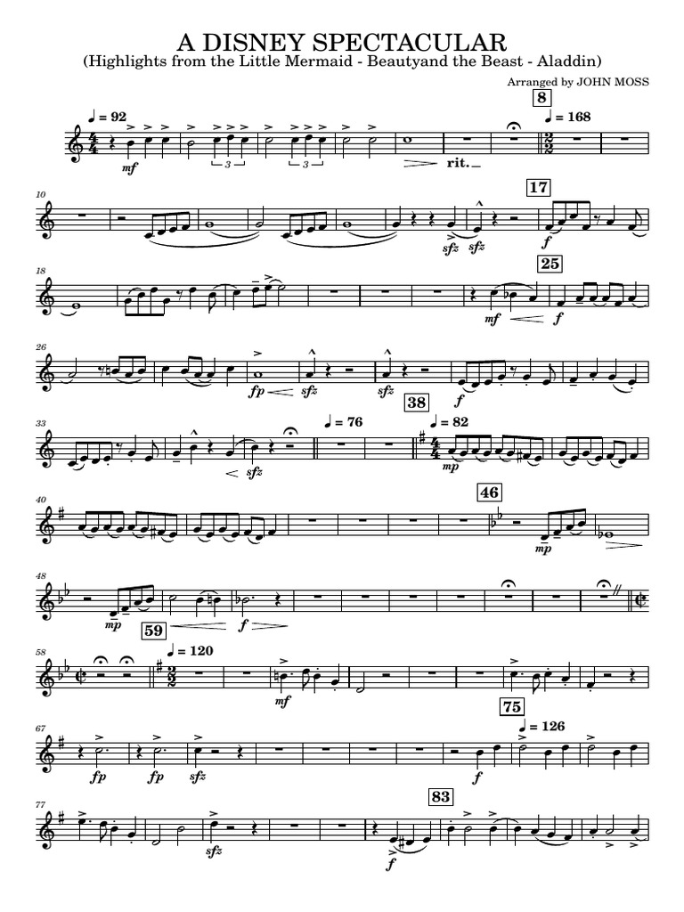 A Disney Spectacular Trompette 2 | PDF | The Walt Disney Company