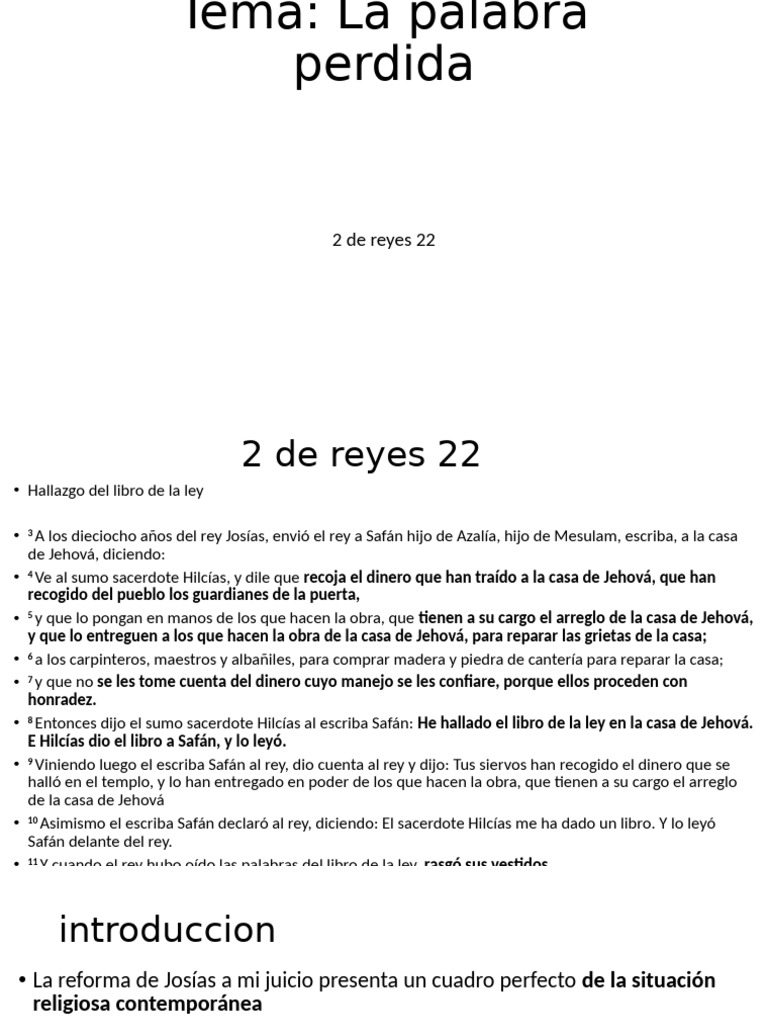 La Palabra Perdida | PDF | Dios | Pecado