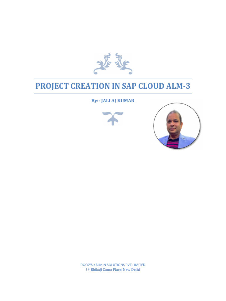 SAP CLOUD ALM PART 3 | PDF
